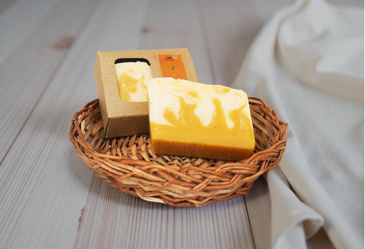 Turmeric Cold Process Soap – lineliveinnature.in